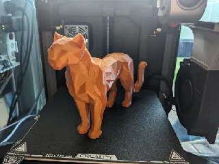 Low poly puma by Basti | Download free STL model | Printables.com