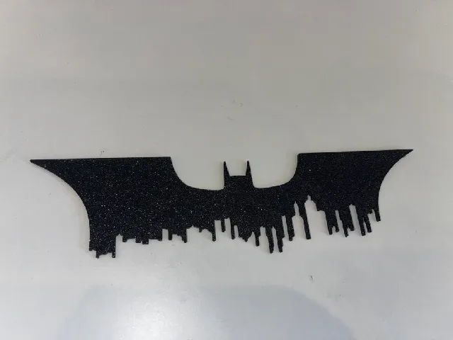 Batman and Gotham City Skyline - Wall Art by AlexT | Download free STL ...