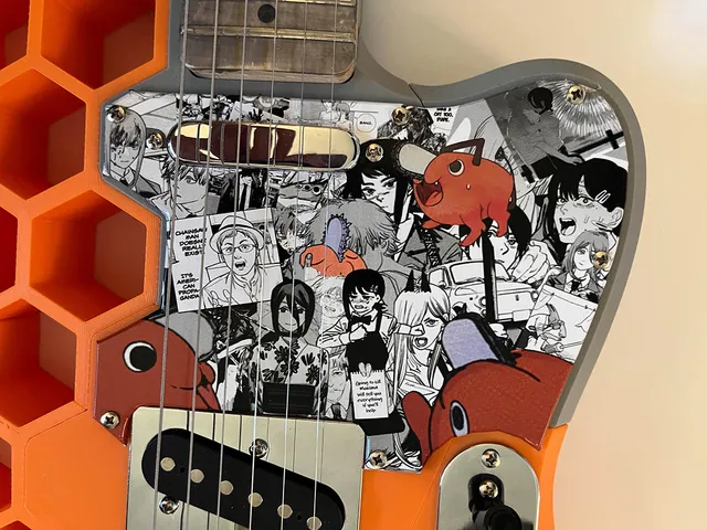 Make of The Prusacaster - a 3D printable guitar by Elmshady | Download ...