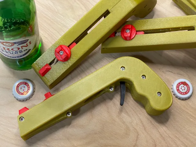Bottle Cap Gun Remix by CyberT | Download free STL model | Printables.com