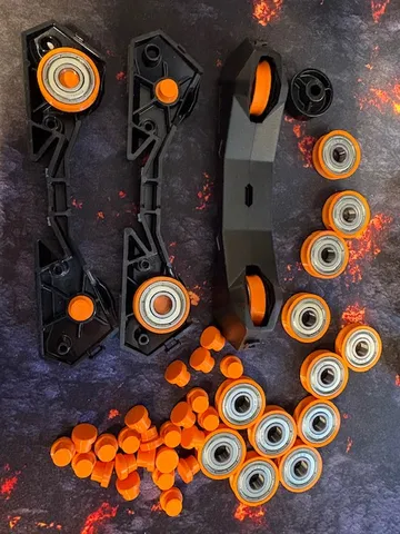 MMU3 Spool Holder - Smooth Wheels by razzle-dazzle | Download free STL ...