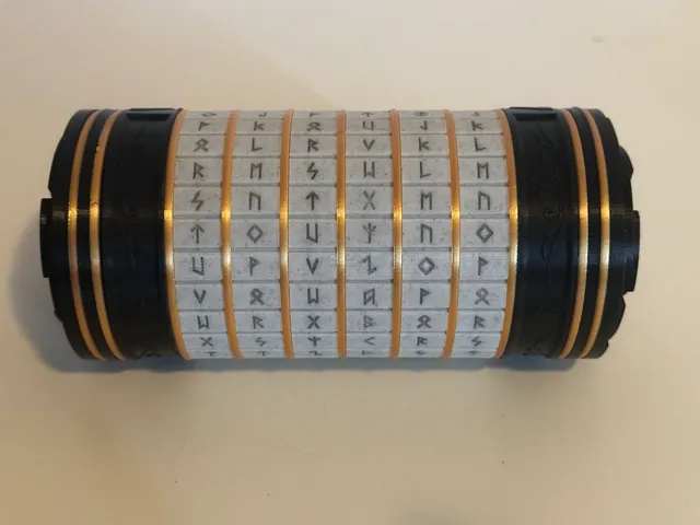 Cryptex Letter Ring - Heorot by GrantD | Download free STL model ...