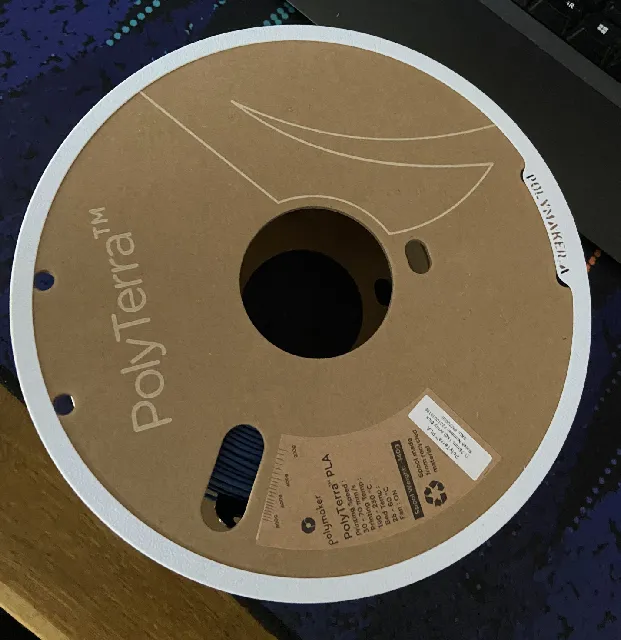 Make of POLYMAKER PolyTerra Bambu Lab AMS Cardboard Spool Adapter Ring ...