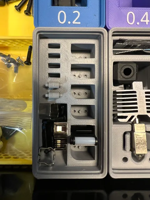 Make of Gridfinity Bambu Lab Nozzle Accessory Bin by Longracks Labs ...