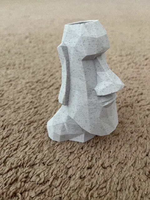 Make of Moai Planter by FroggLeo | Download free STL model | Printables.com