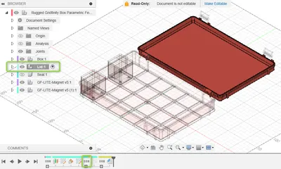 Rugged Gridfinity Box (Parametric) by PeterDesigns | Download free STL ...