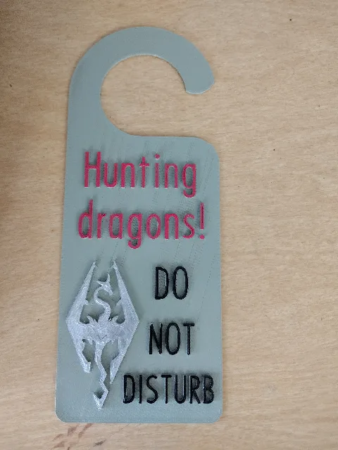 Make of Skyrim Door Sign by A. Green | Download free STL model ...