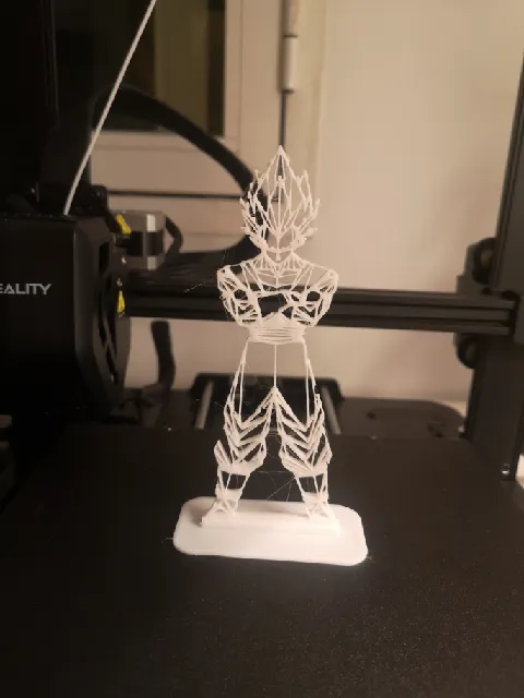 Make of Geometric Low Poly Vegeta by Pablo Guirao | Download free STL ...