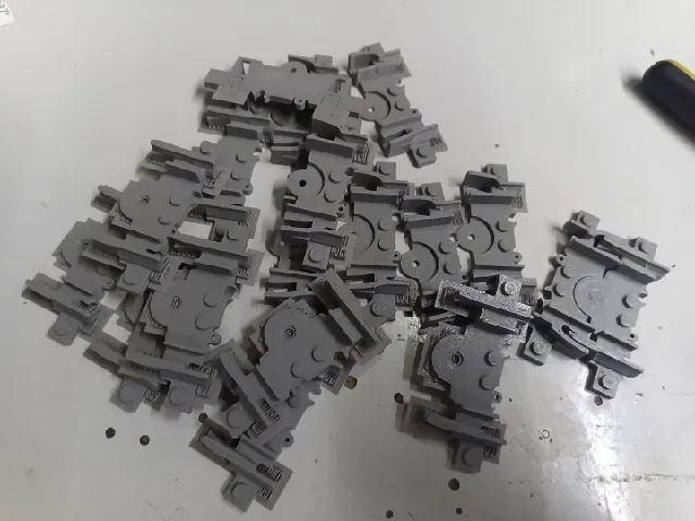 Make of LEGO flexible train track rail by Sano | Download free STL ...