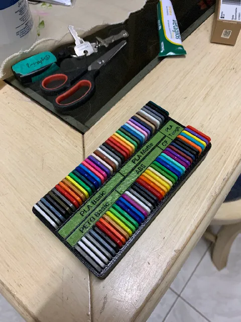 Make of Bambu Lab Filament Swatch Display by artificialis | Download ...