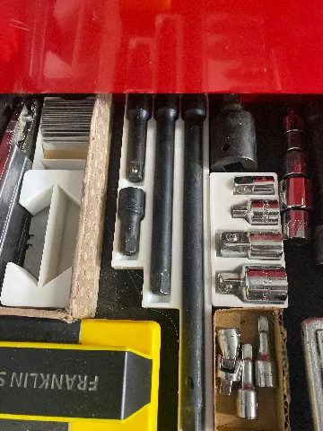 Organizer / holder for 3/8 Drive Socket Extension Set Harbor Freight ...