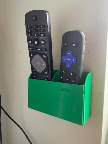 TV/Roku Remote Holder by dankmaker | Download free STL model ...