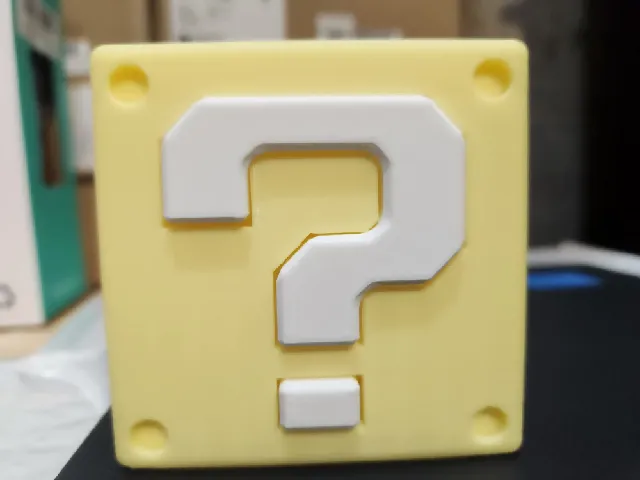 Make of Mario Question Mark Cube by Damon pelino | Download free STL ...