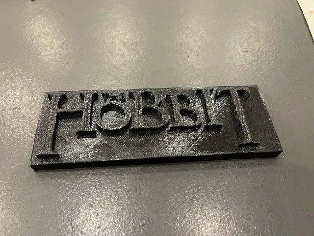 The Hobbit sign by Michal Dostál | Download free STL model | Printables.com