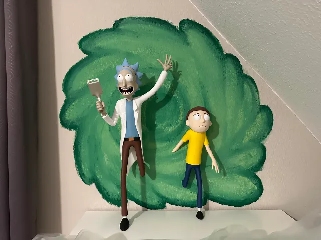Rick and Morty statue by Prusa Guy | Download free STL model ...