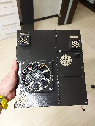 Quietmode! Flashforge Adventurer 5M (AD5M) Back Panel w/ 120mm & 4010 ...