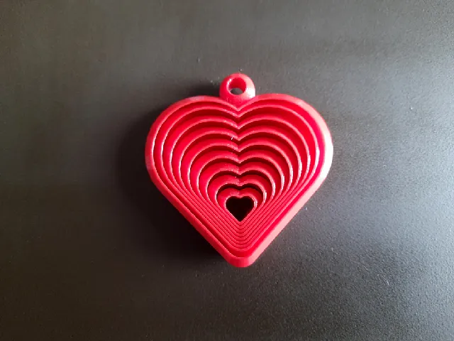 fidget Heart key chain by Shivas | Download free STL model | Printables.com