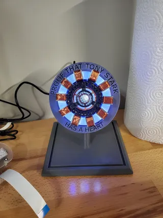 Iron Man Arc Reactor Stand by tomohulk | Download free STL model ...