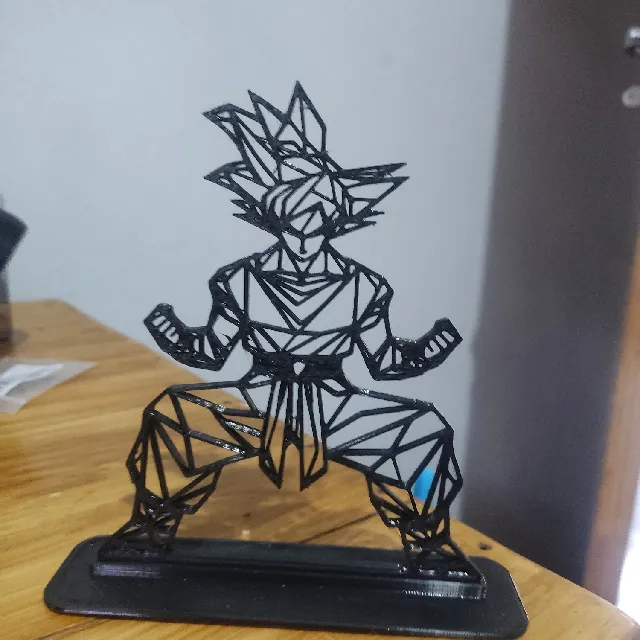 Make of Geometric Low Poly Goku by Lucas Ribeiro | Download free STL ...