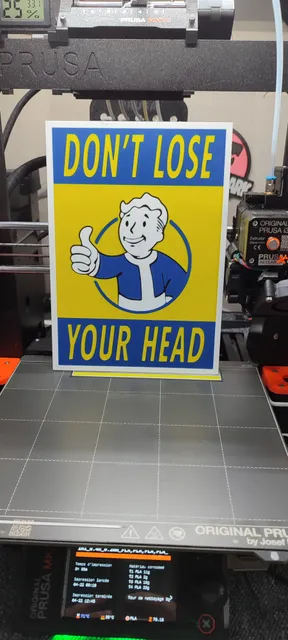 Make of Fallout Mini Poster - Don't Lose Your Head by Printitou3D ...