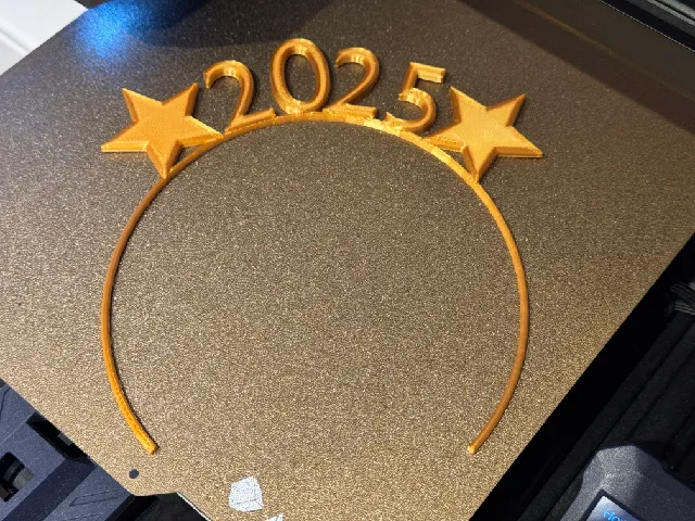 2025 headband- New years headband by PrintCube3D | Download free STL ...