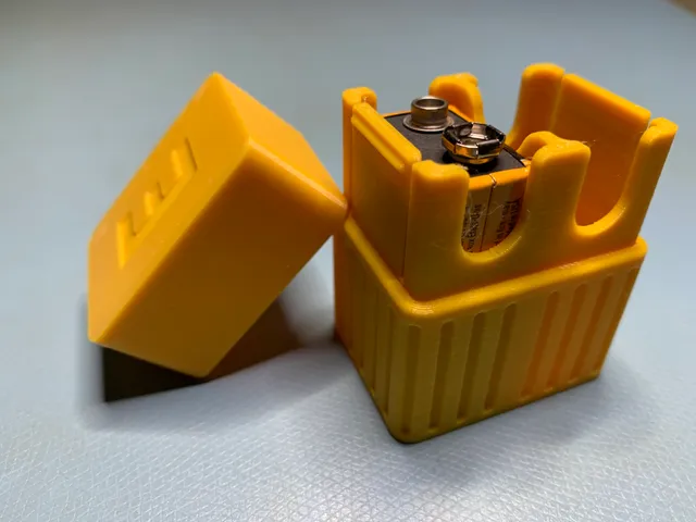 9V Battery Holder - Updated with better tolerances by Robert Eliason ...