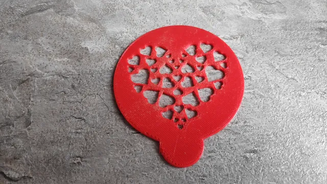 Heart coffee stencil by hubi2512 | Download free STL model | Printables.com