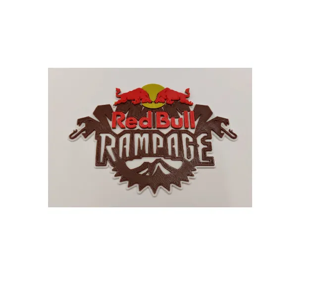 Make of Red Bull Rampage Sign - Pre Colored for Bambu AMS by _Building ...