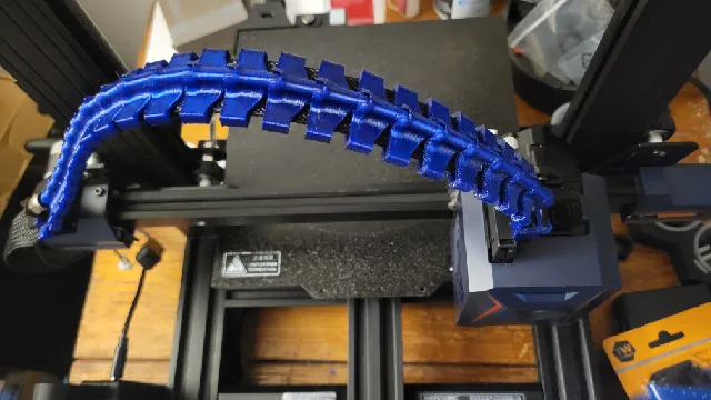 Make of Anycubic "SPINE" Cable Chain for Kobra 2 Series printers ...