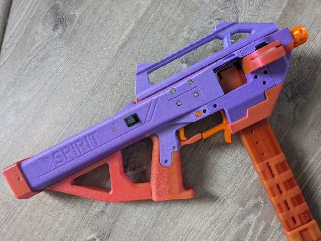 Make of SPIRIT - A brushless flywheel dart blaster by wonderboy ...