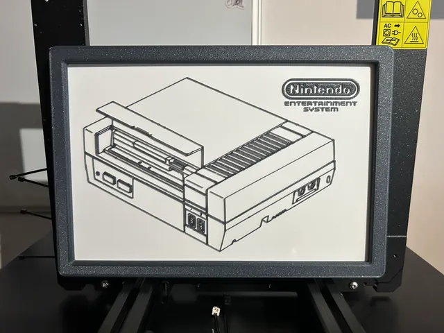 NES Console Patent Art w Logo by Ken Mills | Download free STL model ...