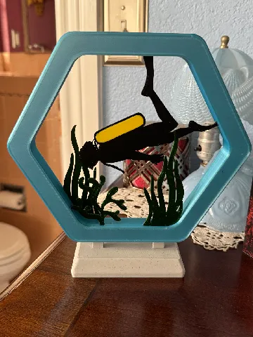 Frame scuba diver by Xav83 | Download free STL model | Printables.com