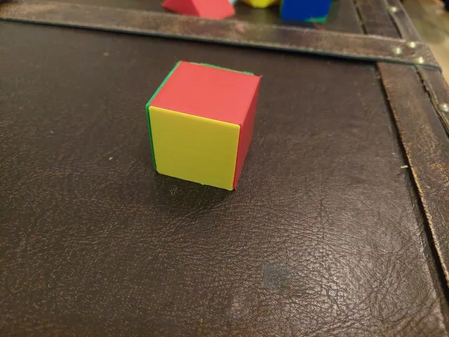 Make of Cube: Two pyramid trisection by paulwuertz | Download free STL ...