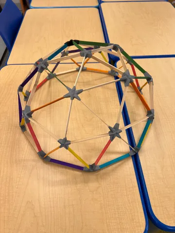 Geodesic Dome hubs for popsicle sticks by flipmarley | Download free ...