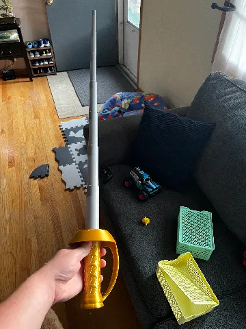 Collapsing Pirate Sword (Print In Place) Remix by Marko | Download free ...