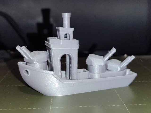 Battle Ship Benchy with rotating turret by KeiEich | Download free STL ...