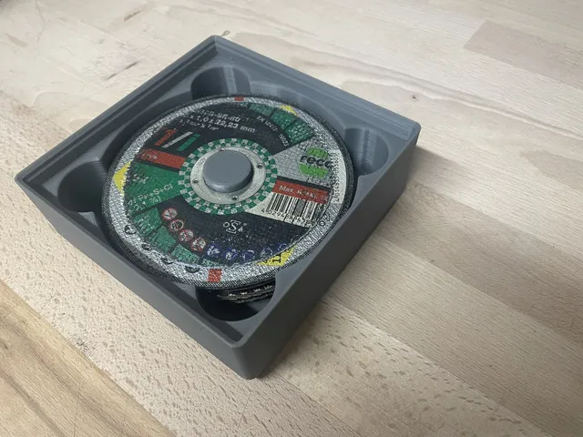 Gridfinity angle grinder disc storage by MetaTrumpet | Download free ...