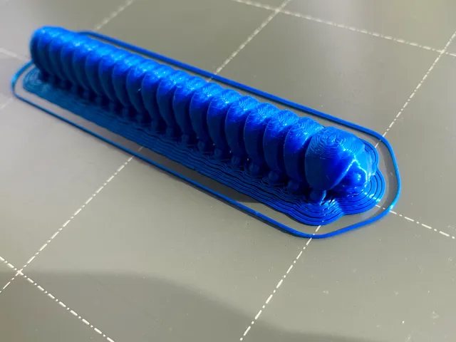 Make of Milli: Print in place, support free,articulated millipede by ...