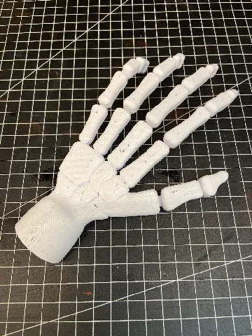 Skeleton hand (movable) by Wilko_SLO | Download free STL model ...
