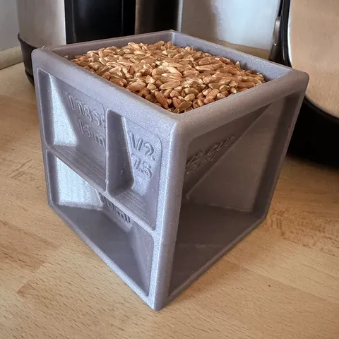 Measuring Cube From 1/4 tsp to 1 Cup by FastPrint | Download free STL ...