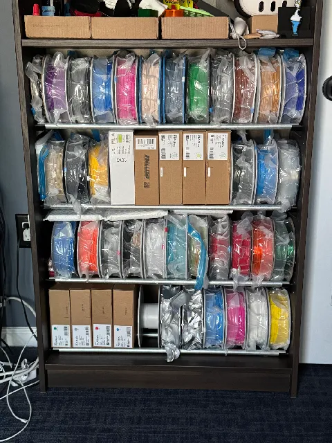 Make of FilaBilly Filament Rack by FuzzyDicePHL | Download free STL ...