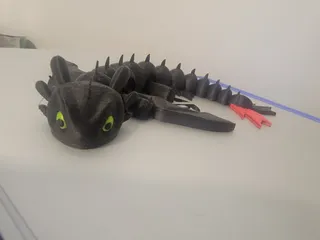 Articulating Toothless Toy by Isak Jetbean | Download free STL model ...