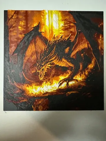 Fire Dragon HueForge by Additive Atom | Download free STL model ...