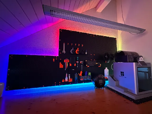 Make of LED Frame 2.0 (Multiboard) for IKEA SKADIS by Synergyx26 ...