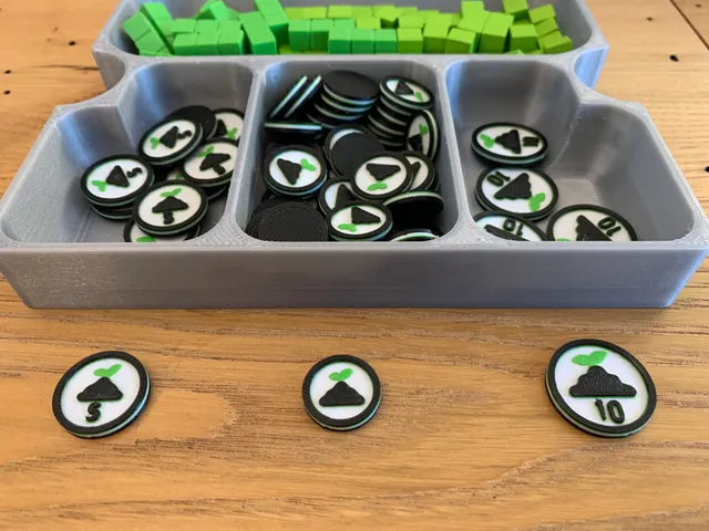 Earth Upgraded Soil Tokens by tjdesign | Download free STL model ...