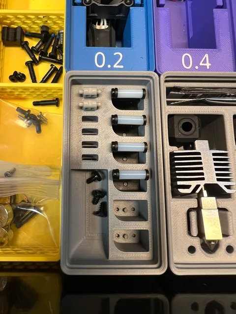 Make of Gridfinity Bambu Lab Nozzle Accessory Bin by Longracks Labs ...