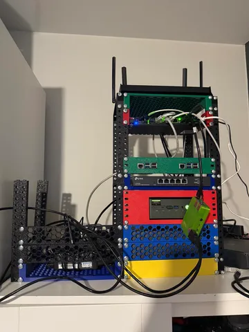 10 inch server rack by McBig | Download free STL model | Printables.com