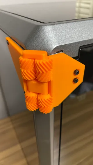 Creality K1 & K1 Max Door Hinges Geared Print in Place by Mordiev | Download free STL model ...