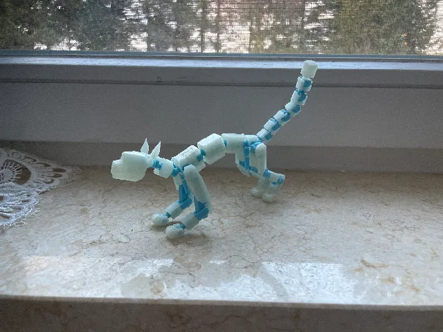 Make of Gyro 7 Printable Jointed Cat by Dragon Kitty | Download free ...