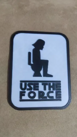 Star Wars toilet sign (use the force) by Leonardo3Printi | Download ...